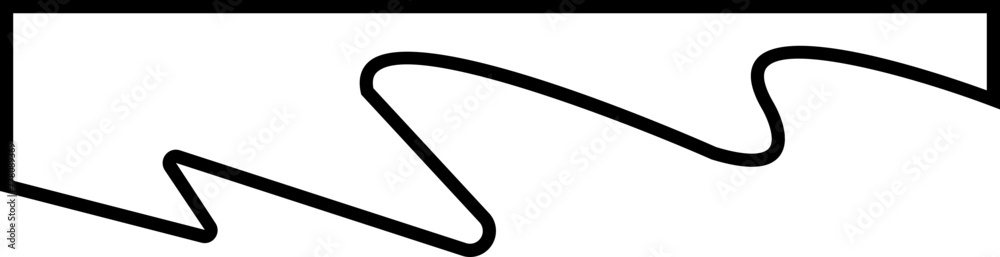 Border shape in outline style editable stock for website design. Vector ...