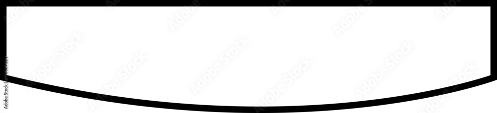 Border shape in outline style editable stock for website design. Vector ...