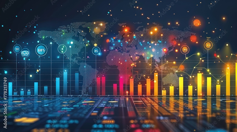 Professional key performance indicators metrics dashboard for sales and ...