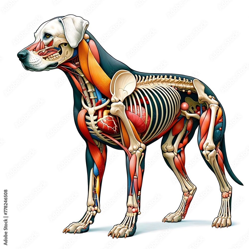 ImageHere's the updated illustration of a dog's anatomy, showcasing its ...