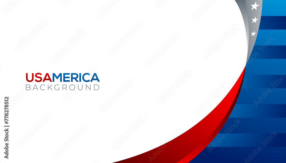 United States of America, USA, U.S template banner, background. Vector ...