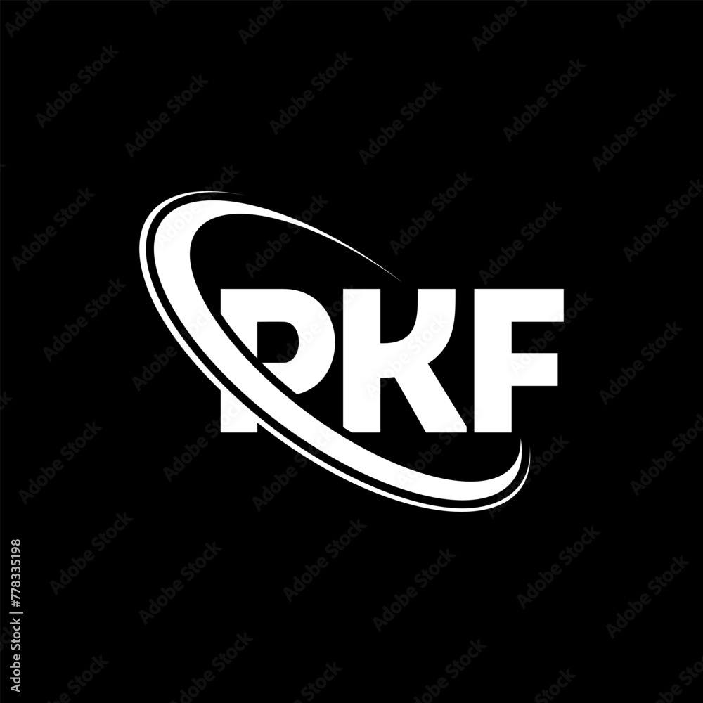 PKF logo. PKF letter. PKF letter logo design. Initials PKF logo linked ...