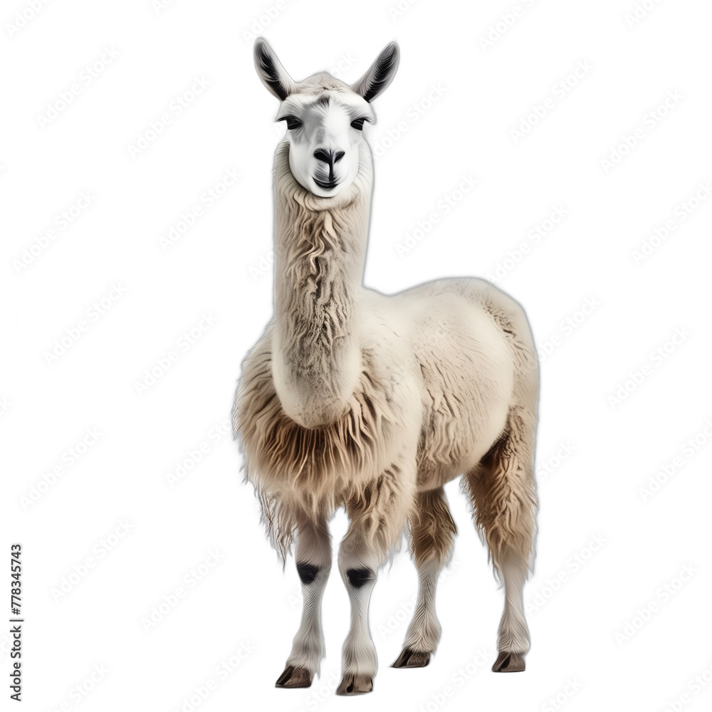 full body lama isolated on transparent background, png transparent ...