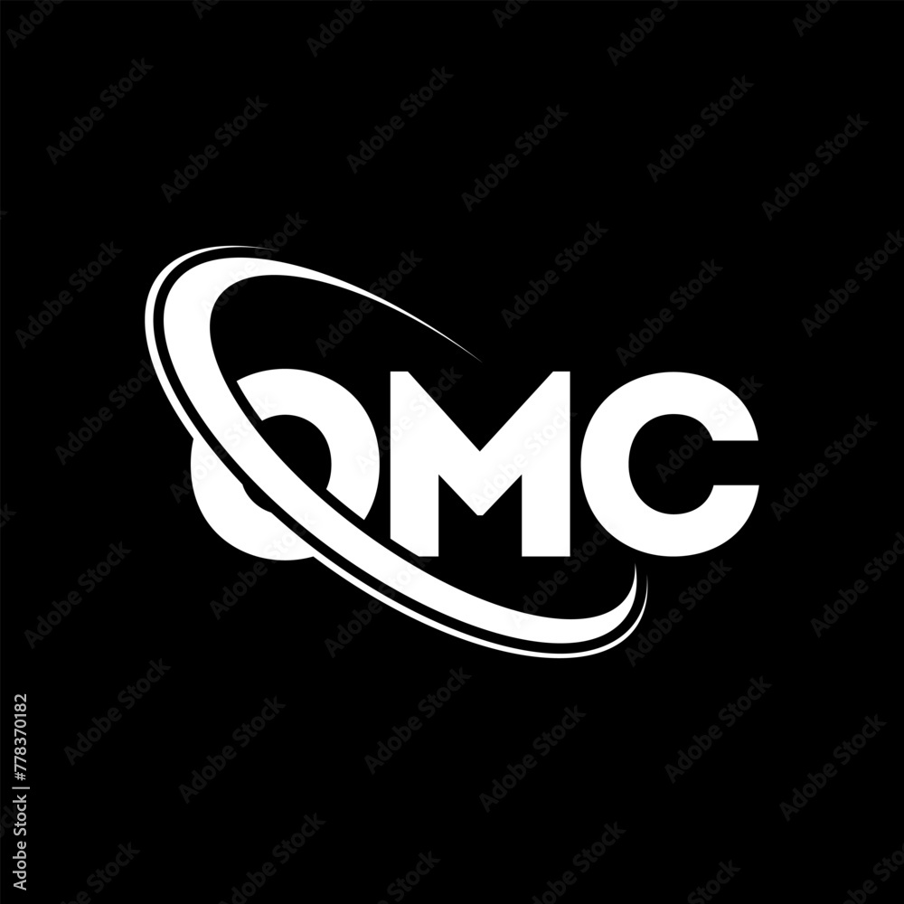 OMC logo. OMC letter. OMC letter logo design. Initials OMC logo linked ...