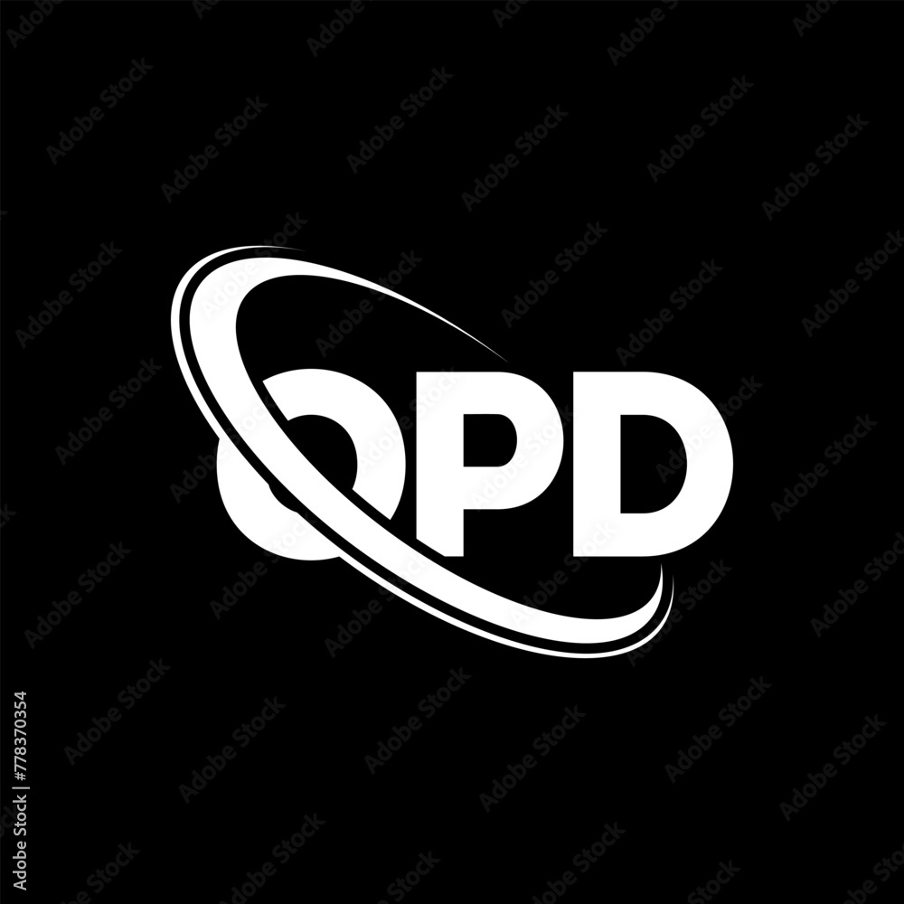 OPD logo. OPD letter. OPD letter logo design. Initials OPD logo linked ...