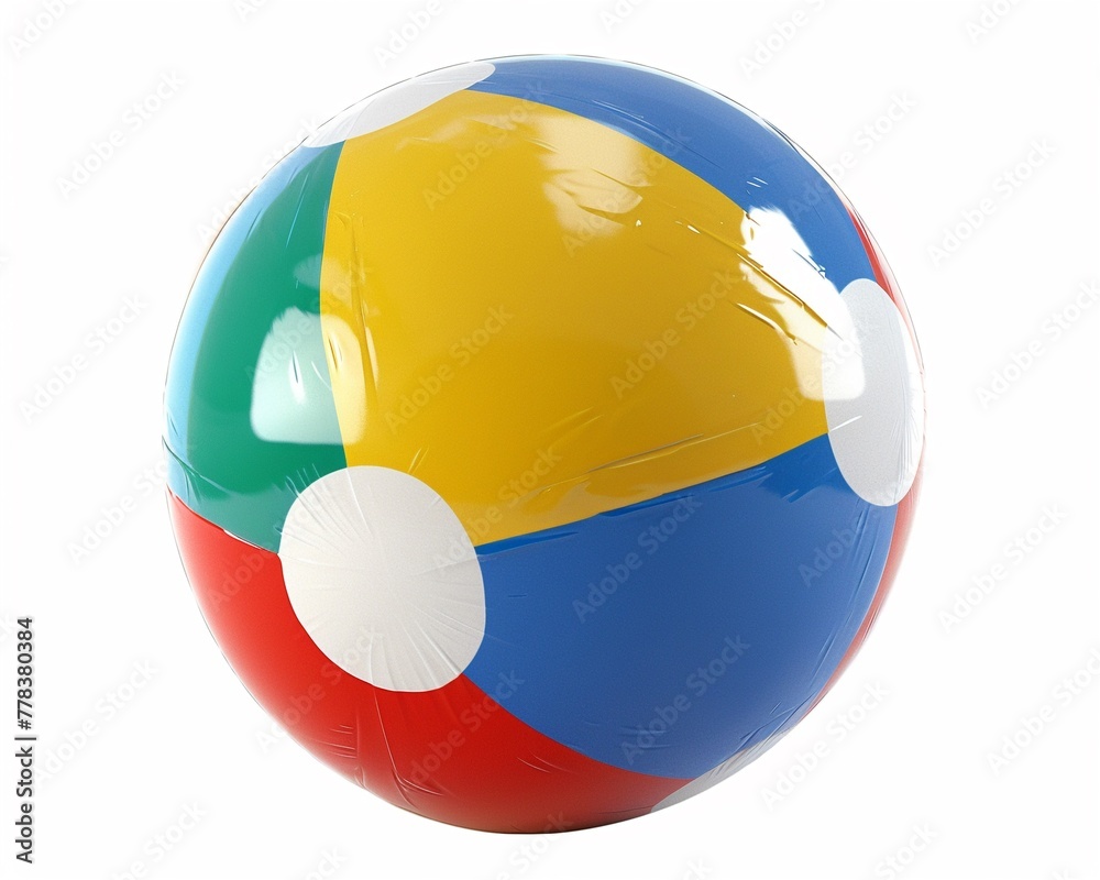 Beach ball clipart inflated and ready for play. Stock Illustration ...