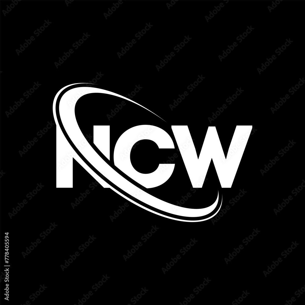 NCW logo. NCW letter. NCW letter logo design. Initials NCW logo linked ...