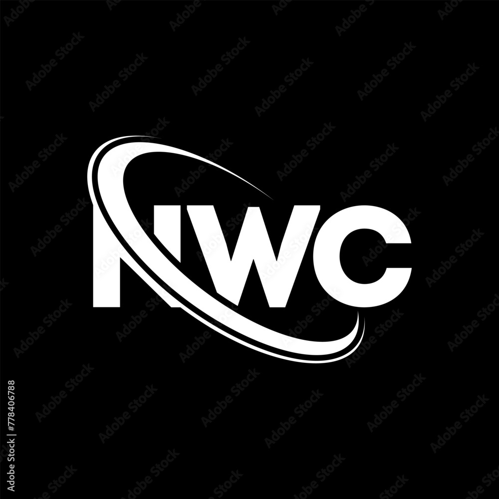 Image vectorielle Stock NWC logo. NWC letter. NWC letter logo design ...