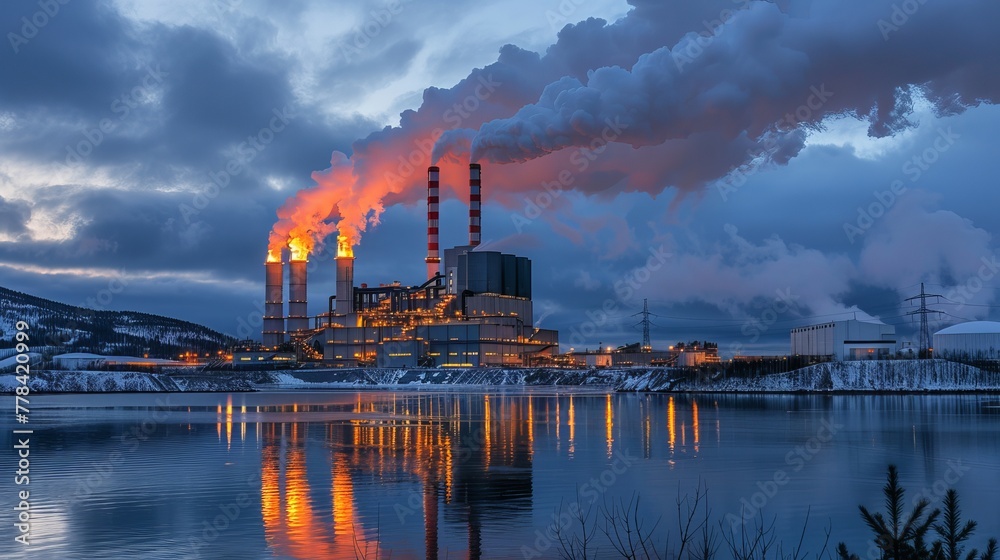 Natural gas power plants generate electricity by burning natural gas ...