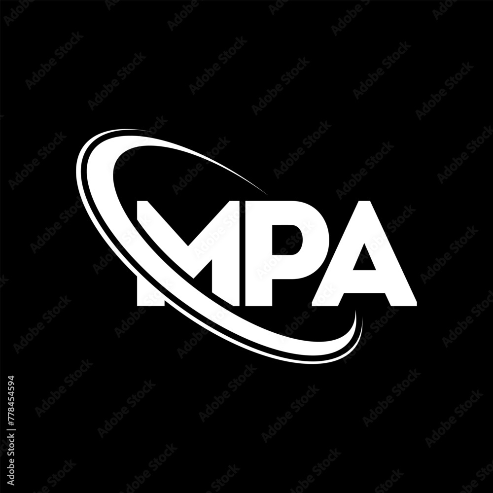 MPA logo. MPA letter. MPA letter logo design. Initials MPA logo linked ...