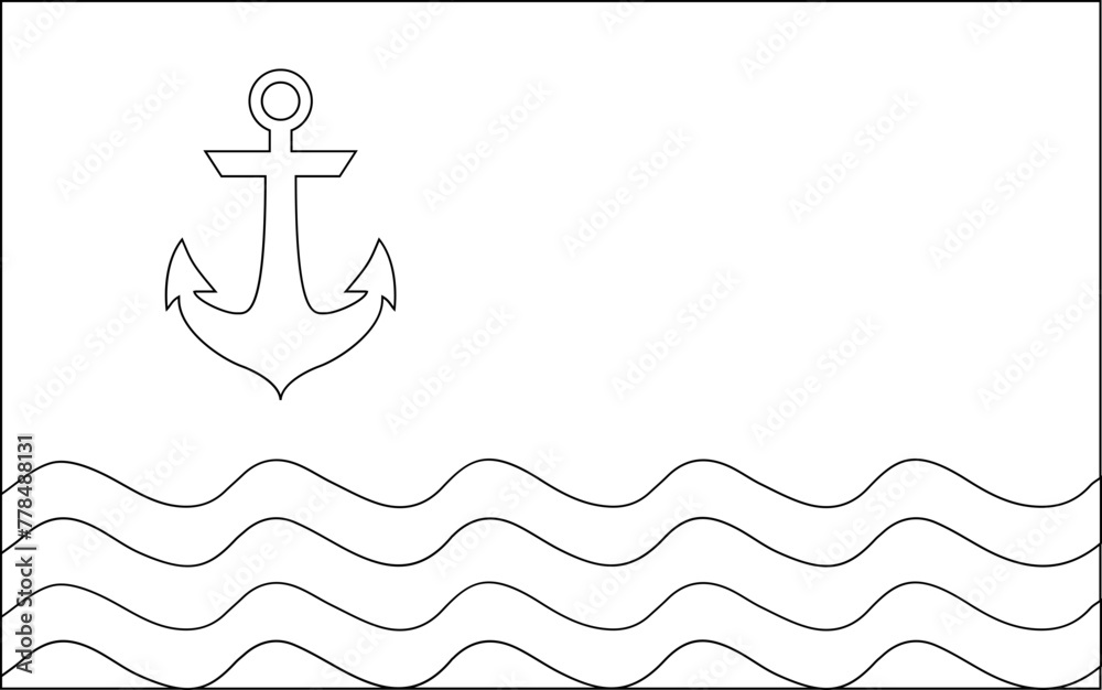 County Flag, Ohio, state, of, vector svg, line art, cut file, black ...