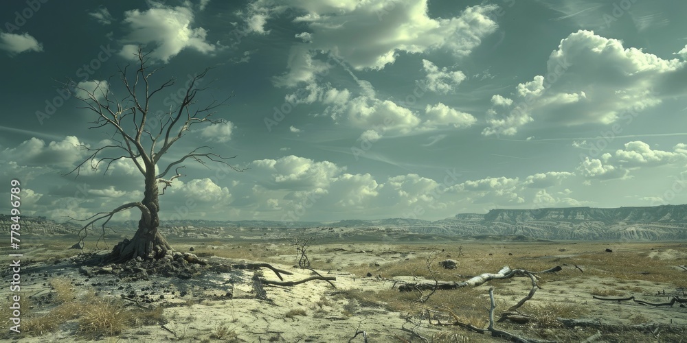 The desolate landscape serves as a harrowing reminder of the ...
