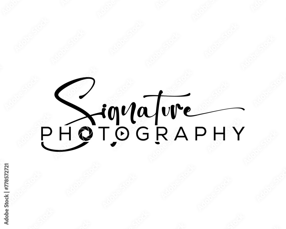 Handwritten signature photography logo Font Calligraphy Logotype Script ...