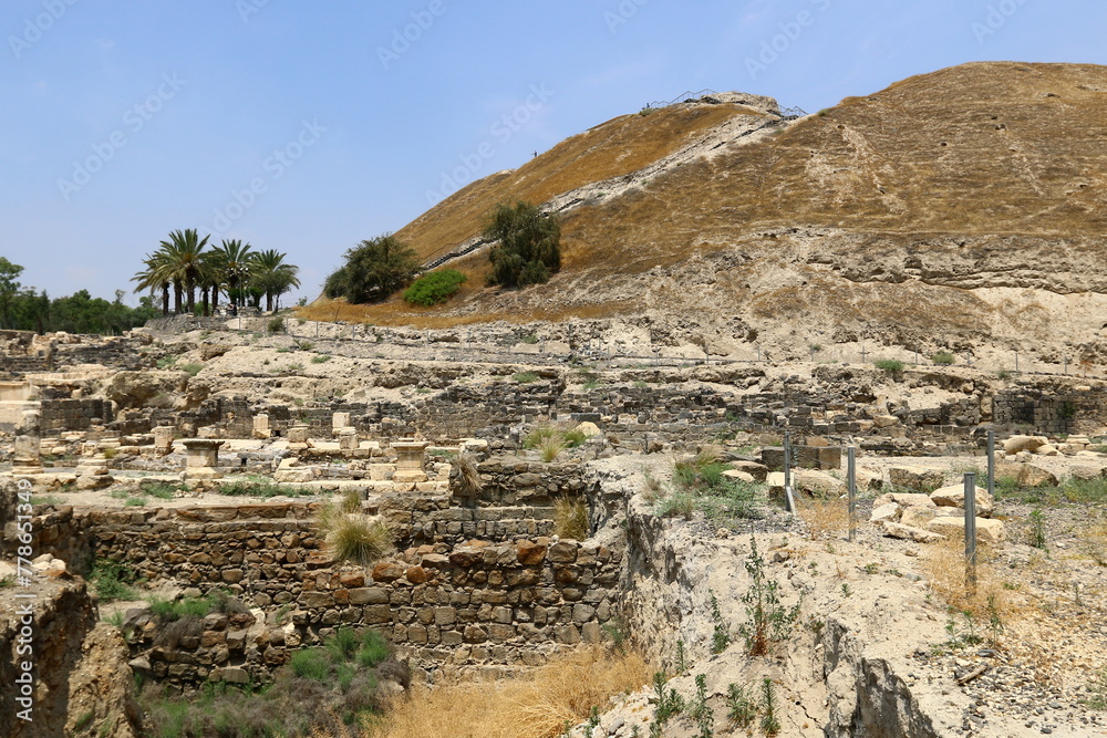 05 06 2022 Haifa Israel. In the Beit She'an National Park, after the ...