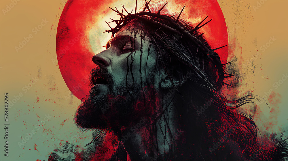 Jesus Christ dies on the Cross. The Crucifixion and Death of Jesus Christ Stock Illustration ...