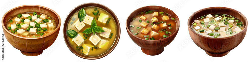 Miso Soup clipart collection, symbol, logos, icons isolated on ...