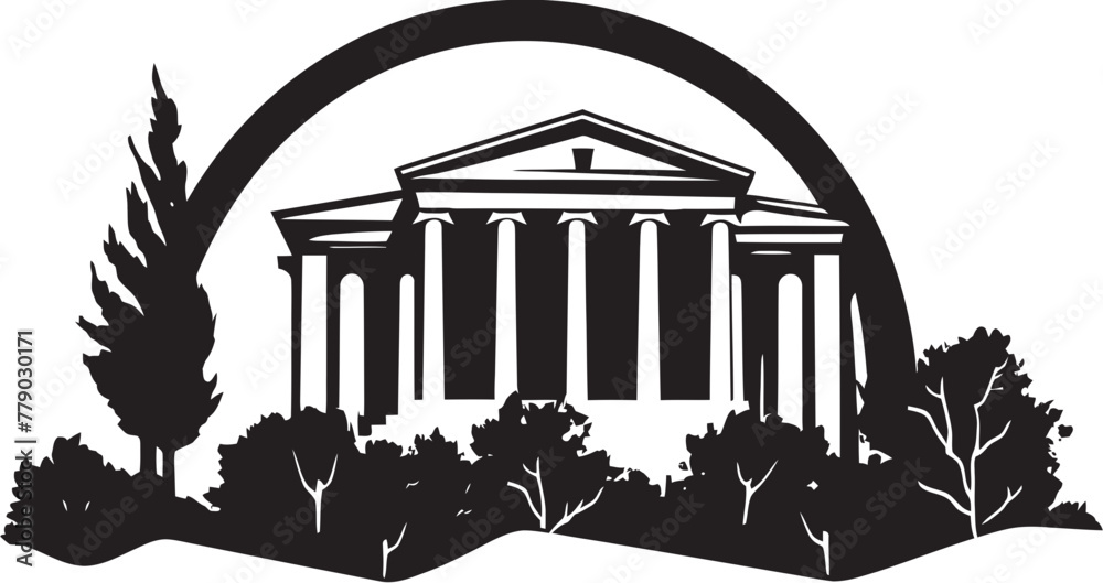 Vector Tributes Ancient Greek Architectural Icons Greek Architectural ...