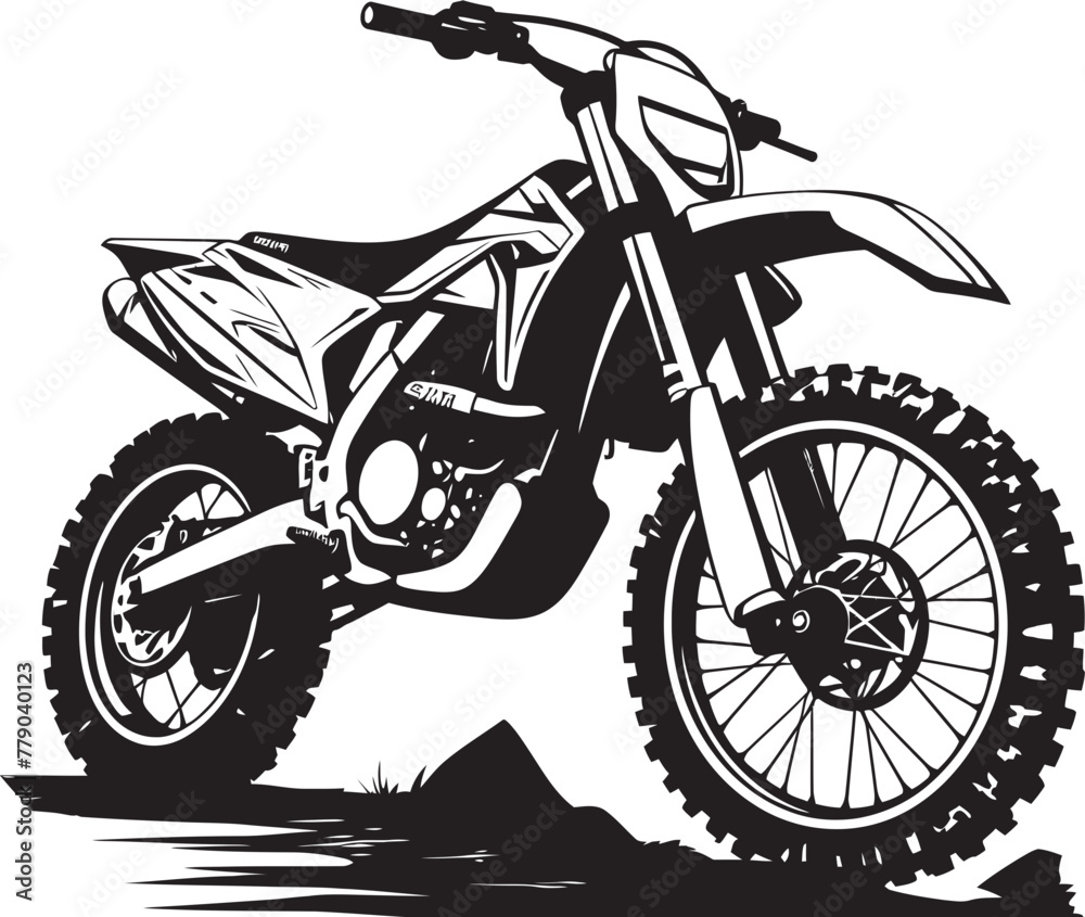 Extreme Terrain Tamer Vector Logo with Dirt Bike Illustration Off Road ...