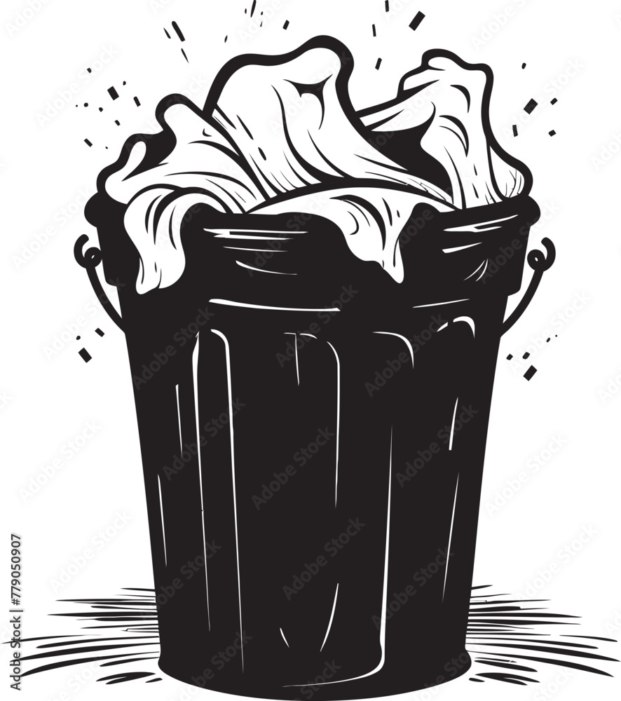 Waste Watcher Emblem Keeping Our Planet Clean and Green Garbage Guru ...