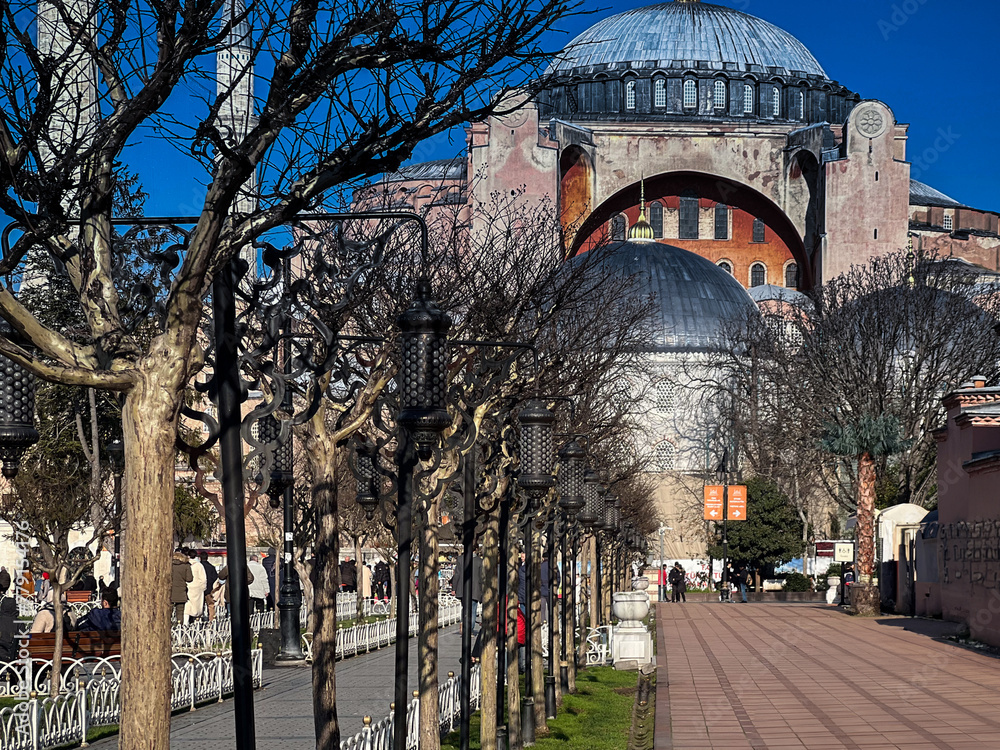 Istanbul Hagia sophia, Ayasofya, Sultanhamet Square huge monumental ...