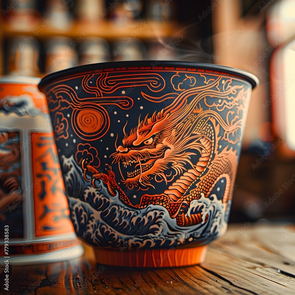 Intricate Kaiju Inspired Ceramic Ramen Bowls Celebrating Japanese ...