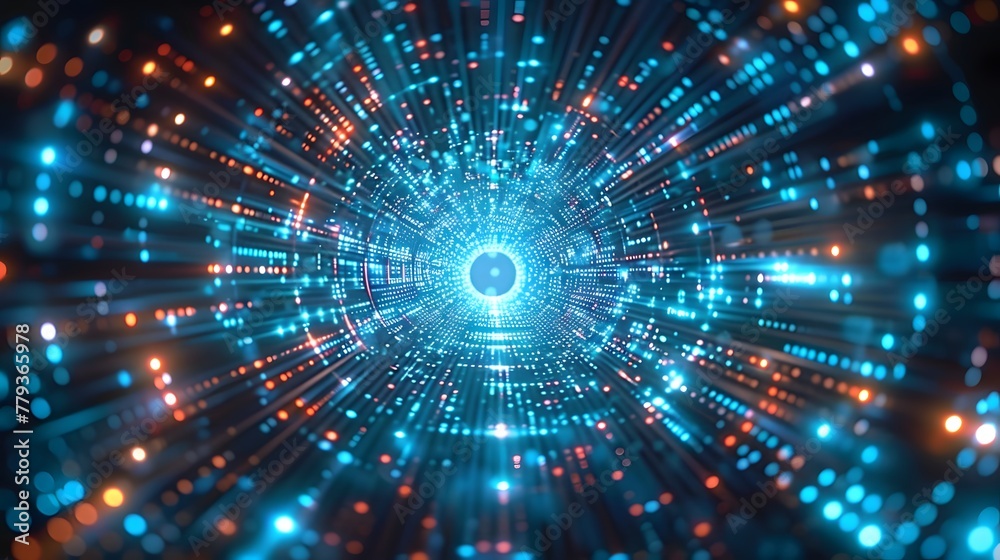 Abstract technology background of high speed international global data ...