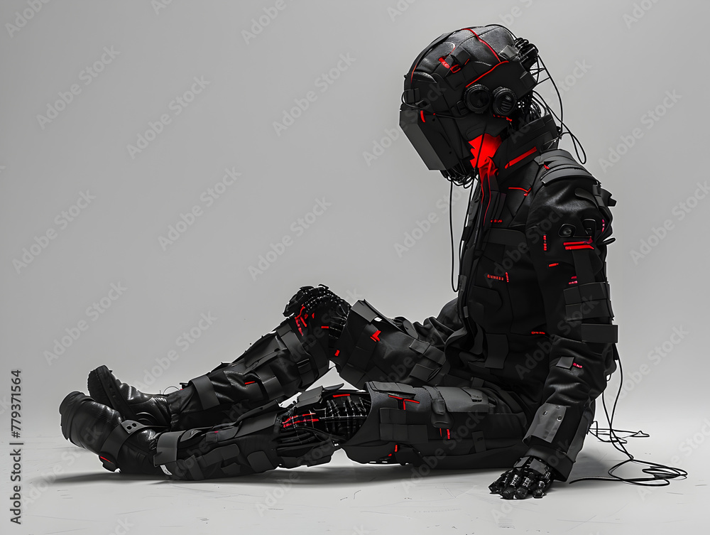 Kinetic Art Depicting a Cyborg Suffering from Long Term Effects of Mind ...