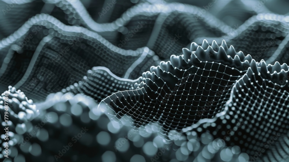 Constructing abstract forms using binary code AI generated illustration Stock Illustration ...