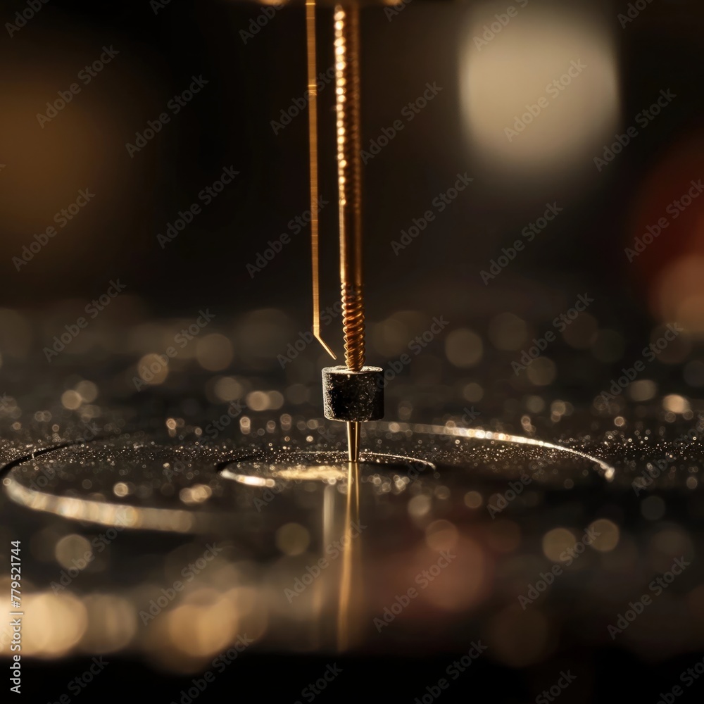 Seismograph needle in action, macro, seismograph, needle, instrument ...