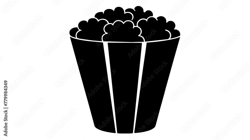 popcorn bucket and svg file Stock Vector | Adobe Stock