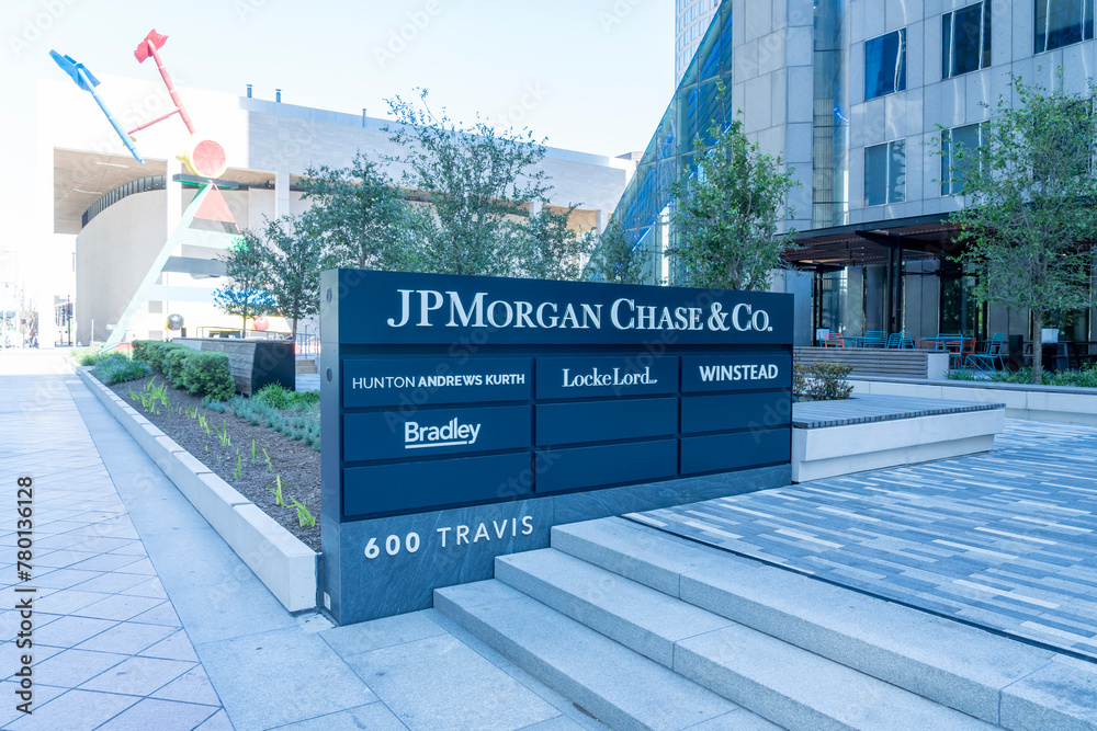 Houston, Texas, USA - April 4, 2024: The directory signage with law ...