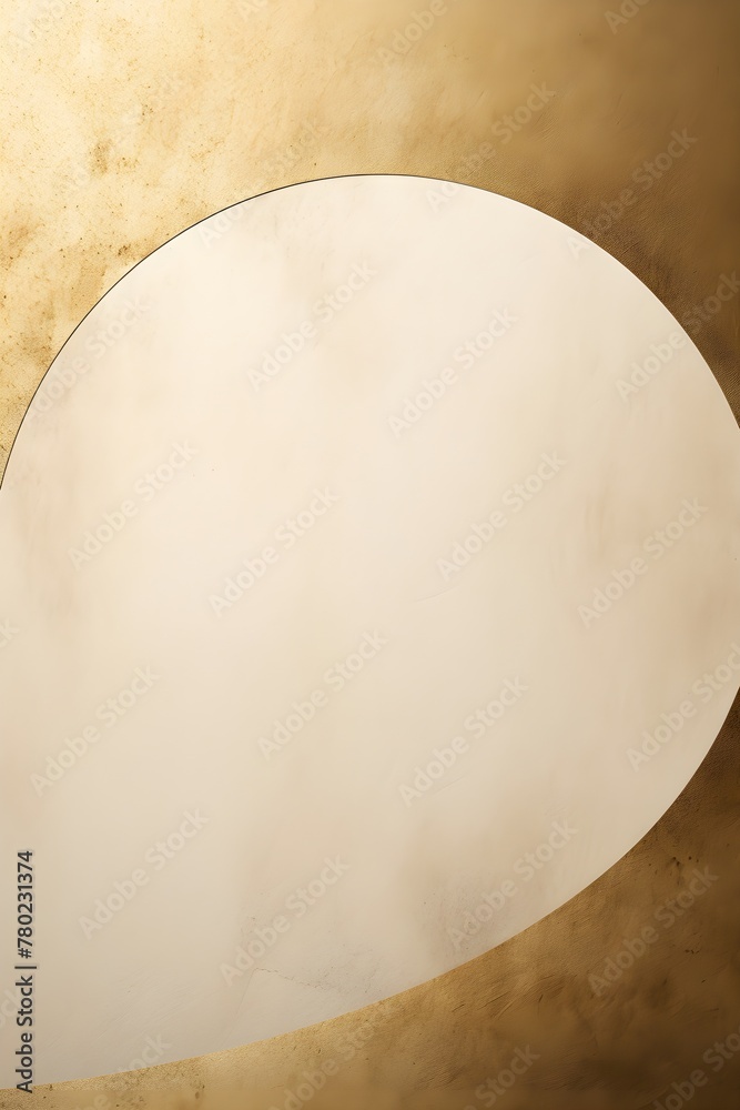 Gold Bronze biege paper texture background with Arch, circle oval ...