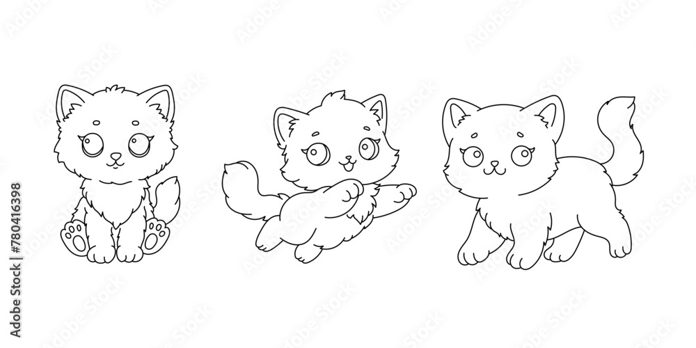 Line art coloring page for kids. Kindergarten or preschool coloring ...
