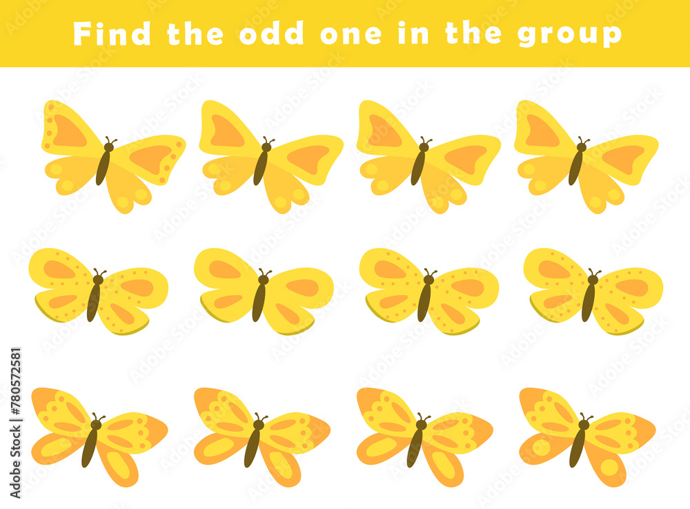 Find the odd one out for toddlers. Spot the difference for kids ...