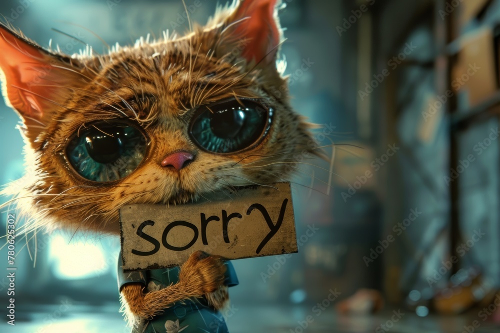 the word 'sorry' conveys remorse and empathy, seeking forgiveness and ...