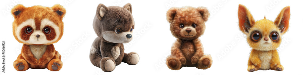 Stuffed Animal Toy clipart collection, symbol, logos, icons isolated on ...