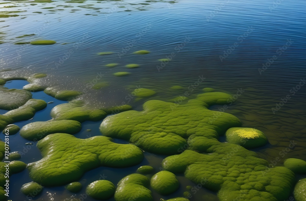Water pollution by blooming yellow-green algae cyanobacteria is a ...