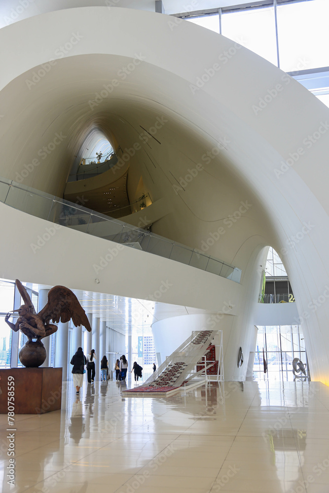 Heydar Aliyev Center Interior by architect Zaha Hadid in Baku ...