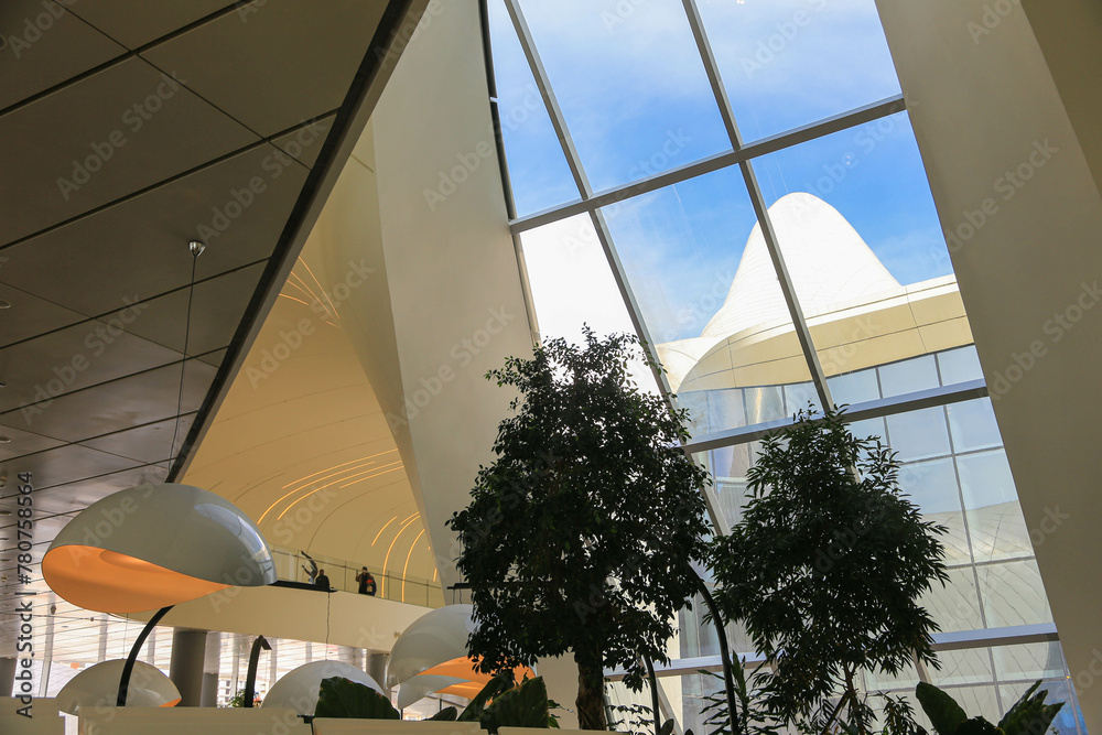 Heydar Aliyev Center Interior by architect Zaha Hadid in Baku ...