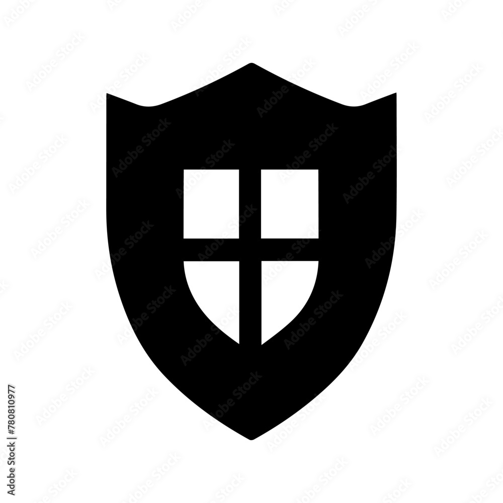 Shield icon - symbol representing security, protection, and ...