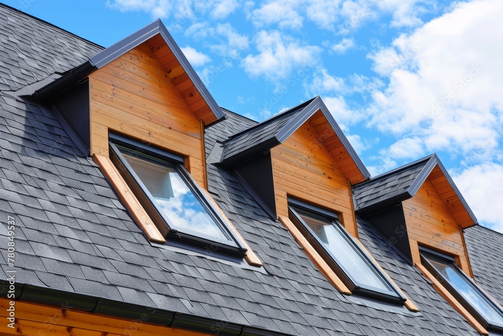 Waterproofing for attic roof windows and skylights on an asphalt ...