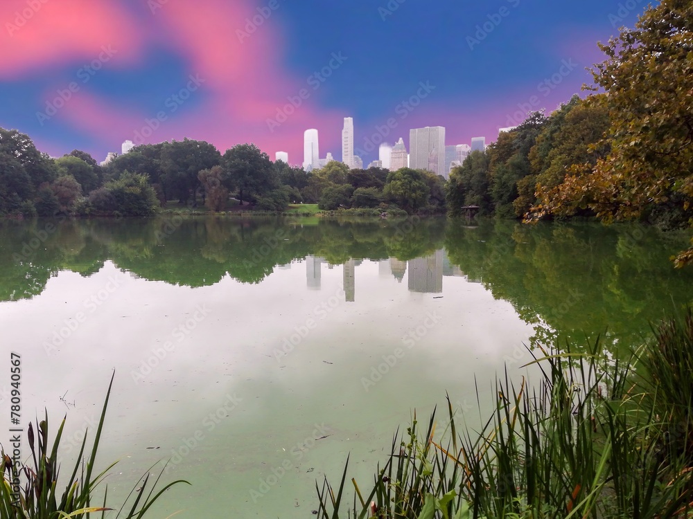 Stock-Foto „Manhattan offers an array of iconic views that define the ...