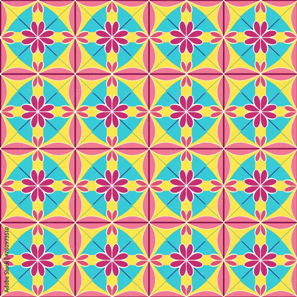 Singapore Peranakan seamless pattern, seamless tile, colorful ...