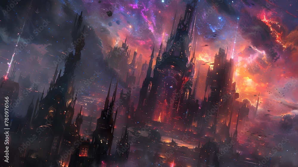 Cosmic Architects Presiding Over the Eternal Nexus of Realities Shaped ...