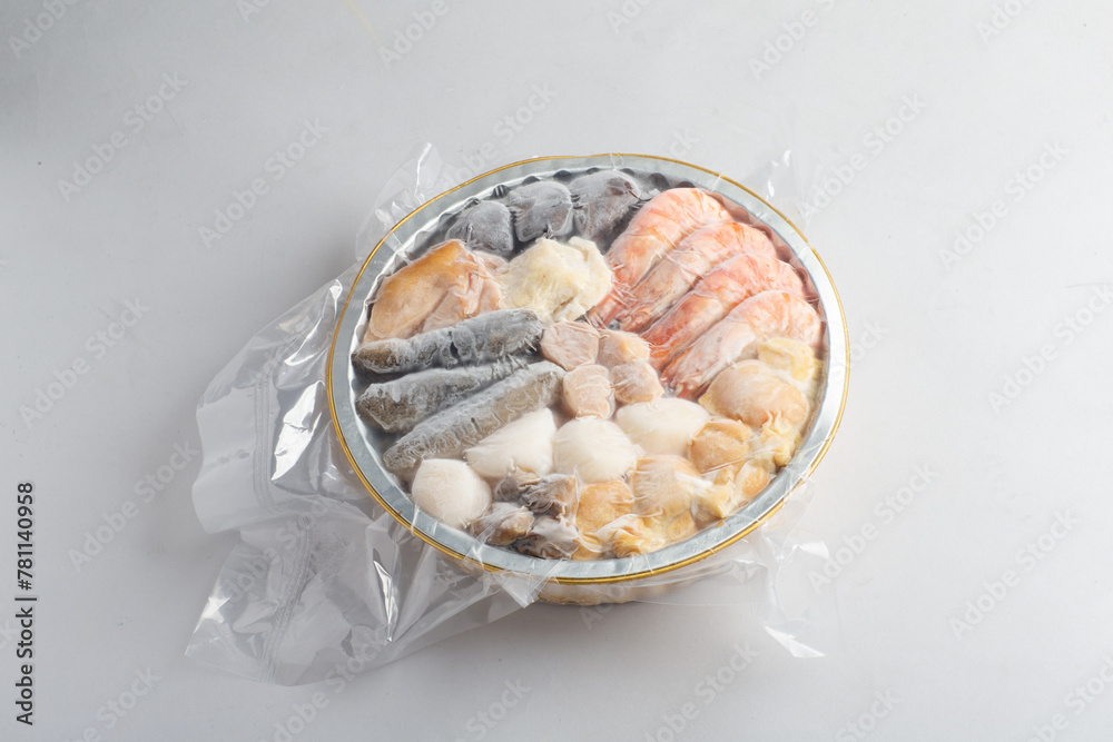 traditional asian luxury treasure premium seafood Peng cai abalone, sea ...