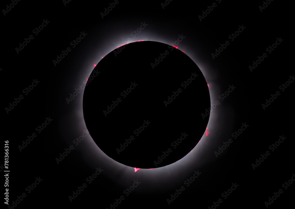 Prominences - Total Solar Eclipse taken April 8, 2024, Waterville ...