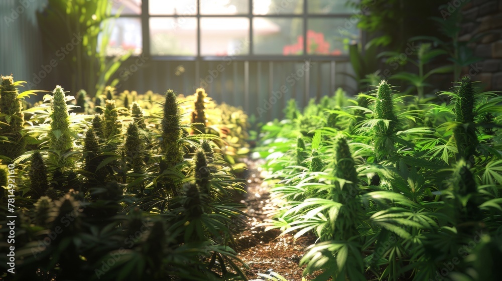 Before and after cannabis garden growth, time-lapse ready, YT and FB ...