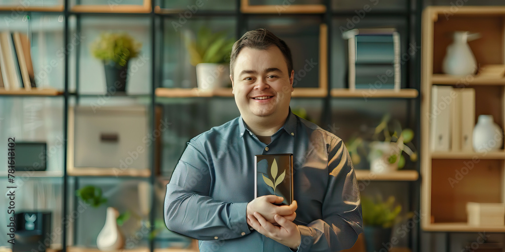 Professional Success: Man with Down Syndrome Receiving Employee of the ...