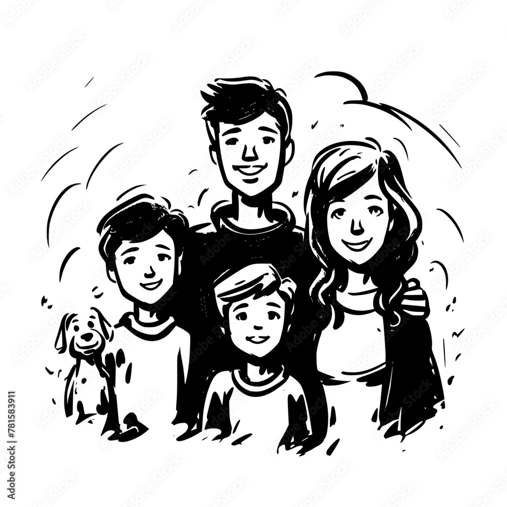 Vector de Stock stick family svg bundle, stick family clipart, stick ...