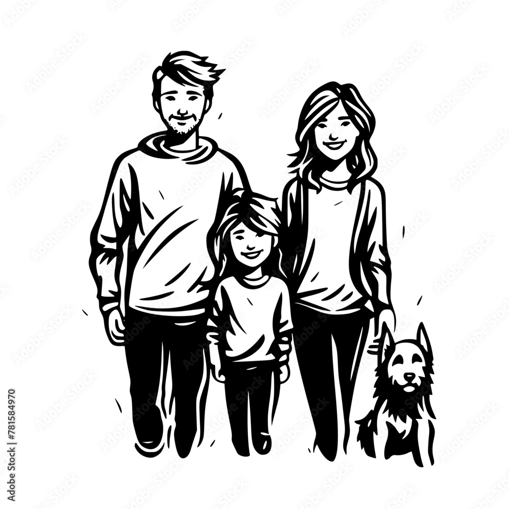 Vector de Stock stick family svg bundle, stick family clipart, stick ...